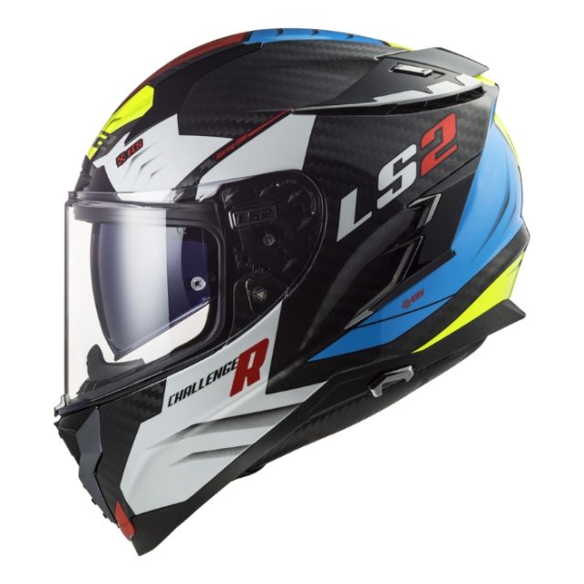 LS2 FF327 Challenger Carbon Sporty White Full Face Helmet