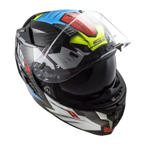 LS2 FF327 Challenger Carbon Sporty White Full Face Helmet