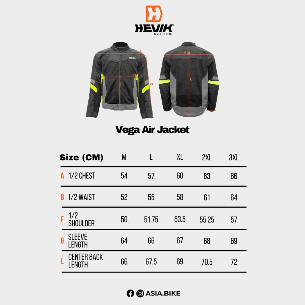 Hevik By GIVI เสื้อการ์ดขี่มอเตอร์ไซค์ Vega Air